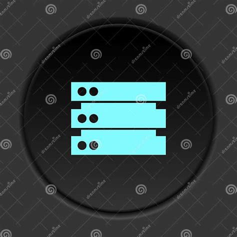 Round Button Icon Database Server Button Banner Round Badge Interface For Application