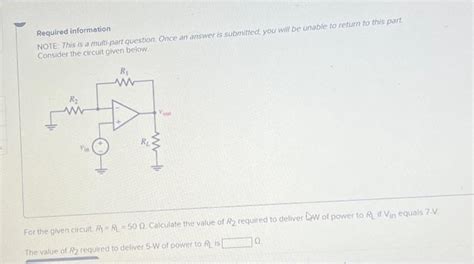 solved note this is a multipart question once an answer is