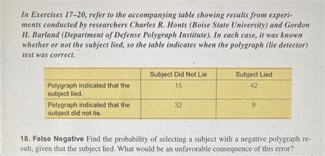 Solved In Exercises 17 20 Refer To The Accompanying Table Chegg Com