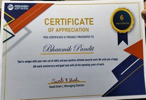 Bhaumik Pandit On Linkedin It Has Been 6 Years In Rishabh Software