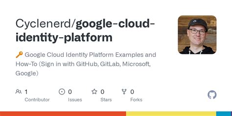 GitHub Cyclenerd Google Cloud Identity Platform Google Cloud Identity Platform Examples And