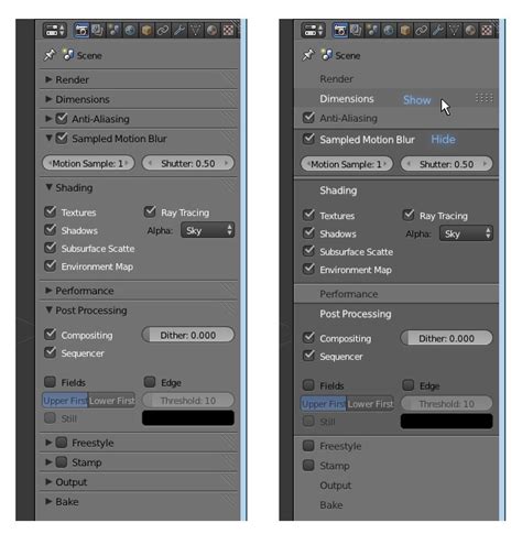Properties Panels Blender And CG Discussions Blender Artists Community