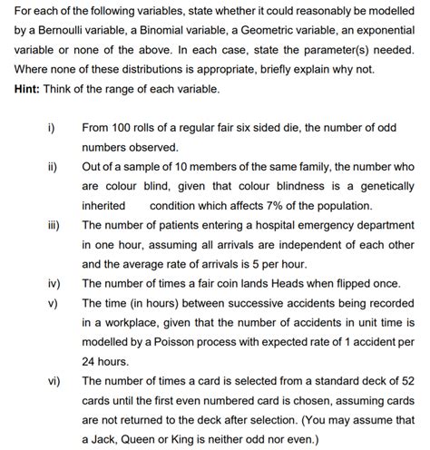 Solved For Each Of The Following Variables State Whether It Chegg Com
