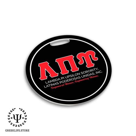 lambda pi upsilon luggage bag tag round lambda pi upsilon 3 bag