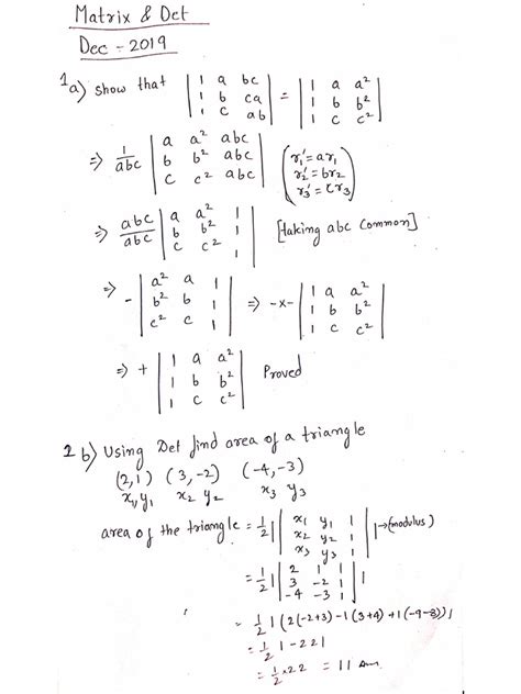 Matrix Det Pdf