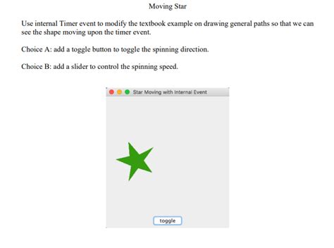 Solved Moving Star Use Internal Timer Event To Modify The