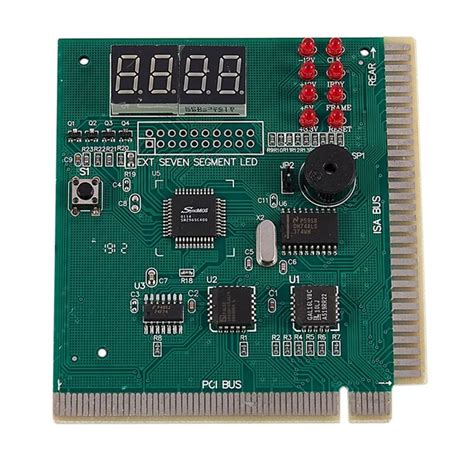 Pc Motherboard Diagnostic Card 4 Digit Pciisa Post Code Analyzer