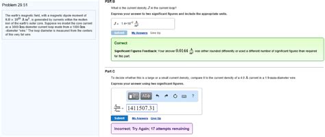 solved part b problem 29 51 what is the current density j in