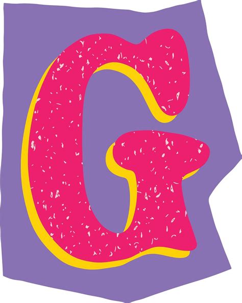Letter G Magazine Cut Out Element Poetry Templates Newspaper Letters
