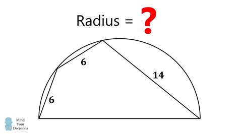 Solve For The Radius Math Tutorials Math Geometry Math Methods