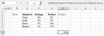 Excel Match And Index Into A Matrix Stack Overflow