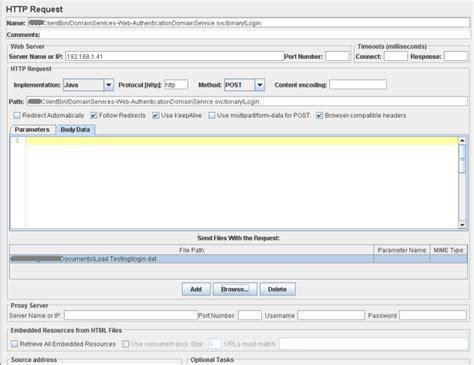 Load Testing Jmeter Not Attaching Contents Of Binary File To Post Data In Request Stack