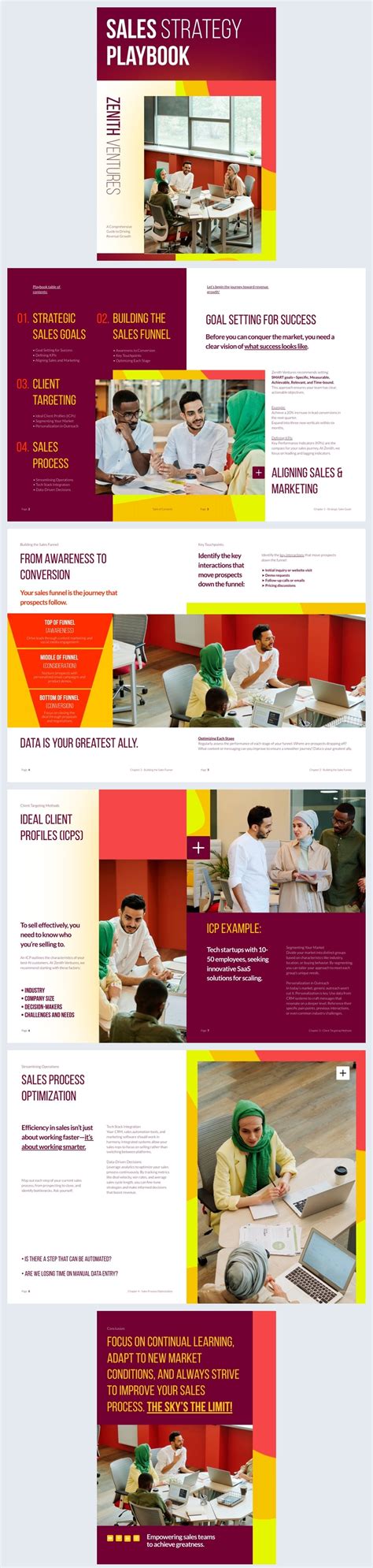 Sales Strategy Playbook Template Flipsnack