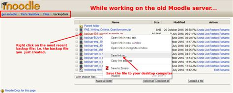 how can i backup restore a course from moodle 1 9 pre 2018 moodle
