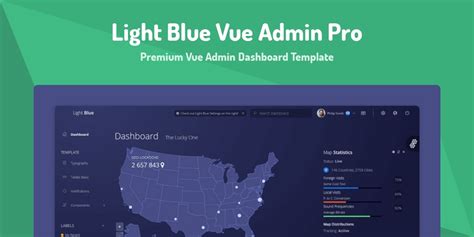 Light Blue Vue Admin Pro Premium Vue Admin Dashboard Template Made With Vuejs