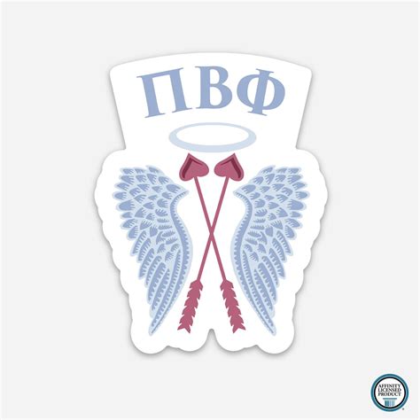 Pi Beta Phi Angel Wings Sticker Top Quality Vinyl Durable And Weatherproof Etsy