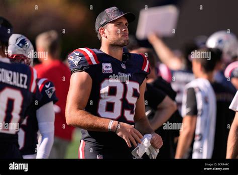 New England Patriots Tight End Hunter Henry 85 During An Nfl Football
