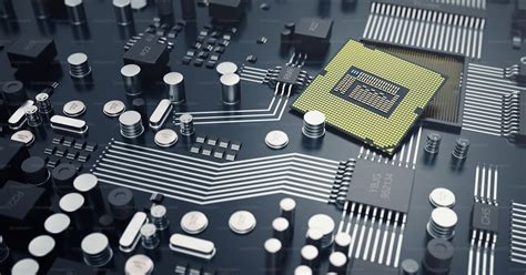 3d 렌더링 중앙 컴퓨터 프로세서 Cpu 개념입니다 컴퓨터 기술의 전자 엔지니어 컴퓨터 보드 칩 회로 Cpu 코어 하드웨어