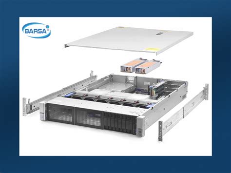 نصب سرور Hpe در رک شرکت مهندسی کاوش پردازان برسا