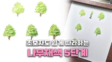 수채화 나무 채색 단계 물고기아트 기초온라인강좌 모집 13기 Youtube