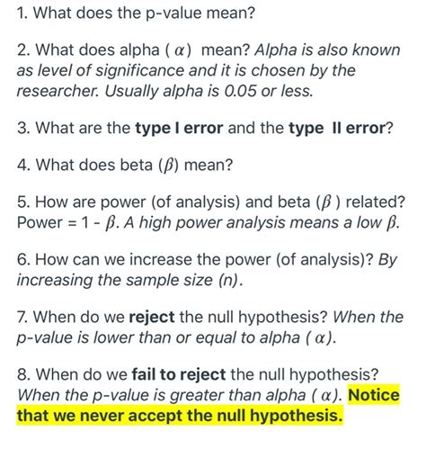 solved 1 what does the p value mean 2 what does alpha a