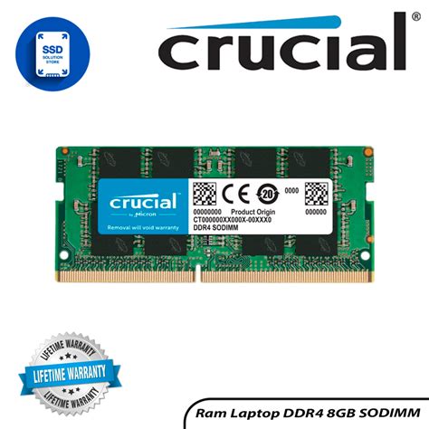 Jual Crucial Ram 16gb Ddr4 3200 Laptop Notebook Sodimm Ram Laptop
