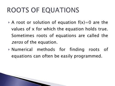 Chapter 3 Roots Of Equations