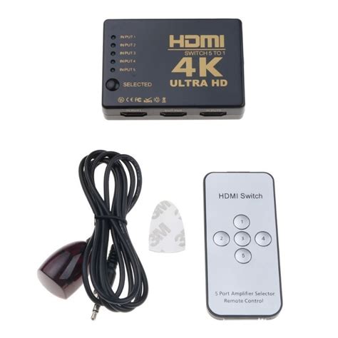 5in1 3d 1080p 5port 4k Hdmi Switcher Hdmi Switch Switcher Selector Splitter Shopee Malaysia