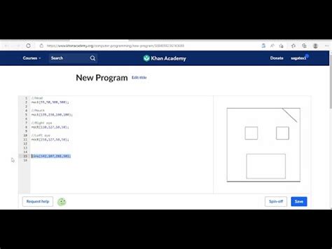 Khan Academy Programming Basics Part More Shapes YouTube