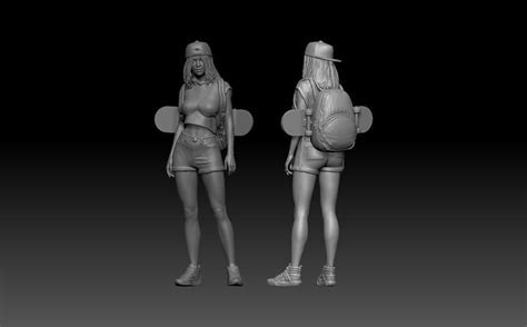 Girl Style Skater 3d Model 3d Printable Cgtrader