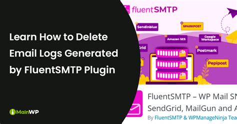 How To Remove Email Logs For Fluentsmtp Wordpress Plugin Mainwp