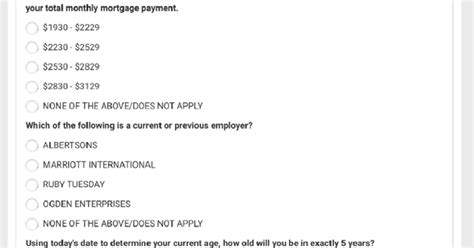 Example Of Identity Proofing Questions Center On Budget And Policy