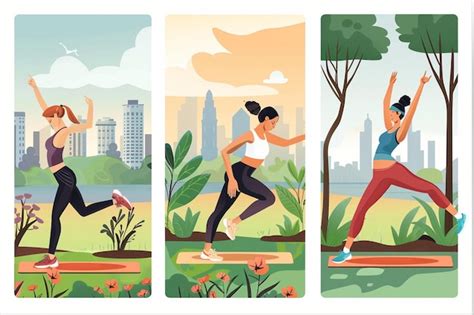 Vector Illustration Three Different Scenes Premium Ai Generated Vector