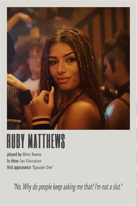 Mimi Keene Poster Polaroid Sex Education Ruby Matthews Queen B