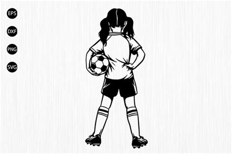 Soccer Girl Player Svg Soccer Svg Graphic By Blackcatmedia · Creative