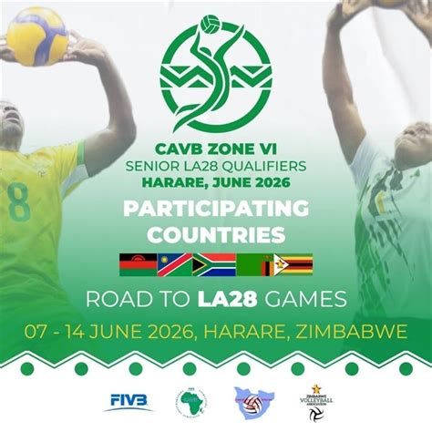Mens Volleyball Cavb African Championship 2026 Zone Vi Qualifiers