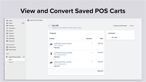 Yagi Pos Cart Helper Save Current Pos Cart And Retrieve It Later On Easily Shopify App Store