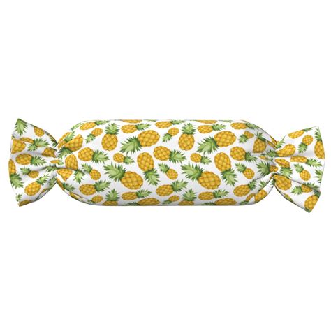 Easygdp Pineapple Candy Pillow Cylindrical Pillows Sofa Pillow Neck Hand Support Pillows Lumbar