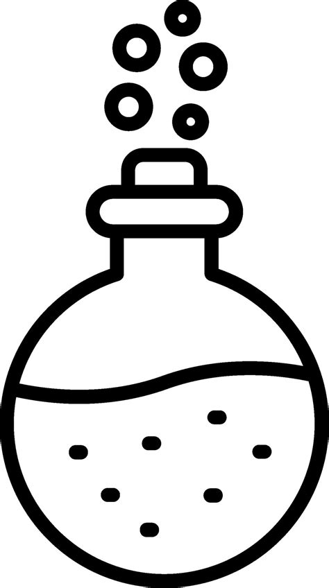 Flask Line Icon Vector Art At Vecteezy