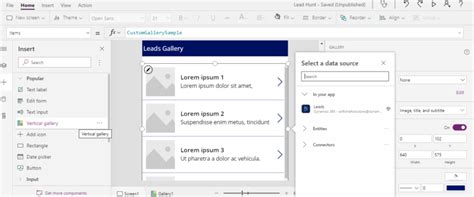 Create A Sample Canvas App Using Gallery Form In Dynamics 365 Instance