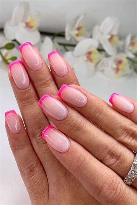 Top 20 Amazing French Manicure Designs Stylish Nails Nail Colors Summer Gel Nails