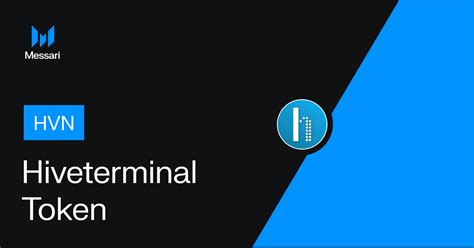 Hiveterminal Token Price Hvn To Usd Research News And Fundraising Messari