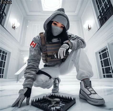 Frost R6 Tactical Wear Cosplay Outfits Rainbow Six Siege Art