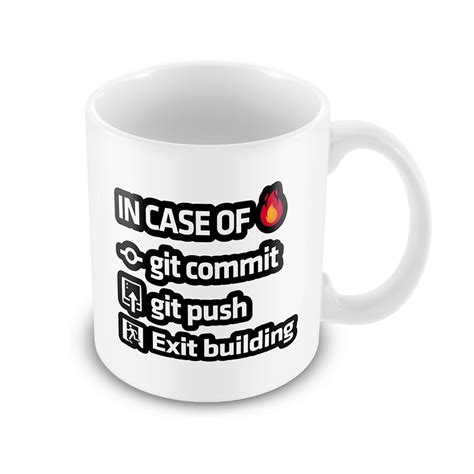 Caneca Git Case of Fire Caneca do Dev Canecas e produtos de programação