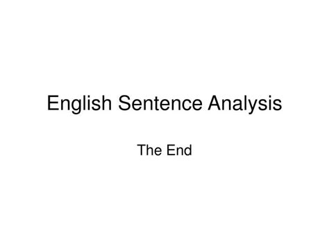 Ppt English Sentence Analysis Powerpoint Presentation Free Download