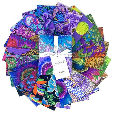 Kaffe Fassett Fq Bundle August 2021 Dark 20pc Fat Quarter Freespirit