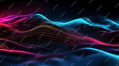 Digital Transformation Line Gradient Background Abstract Technology