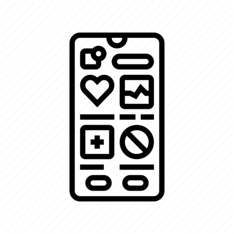 Health App Interface Personalized Tech Wearables Biometrics Icon