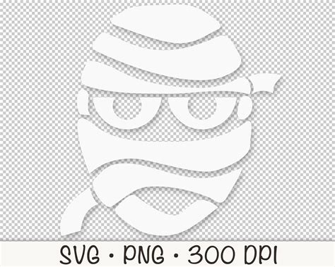 Mummy Face Svg Mummy Face Png Sublimation Halloween Face Instant Digital Download Etsy