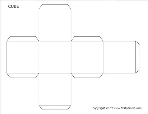 Cube Templates For Preschoolers